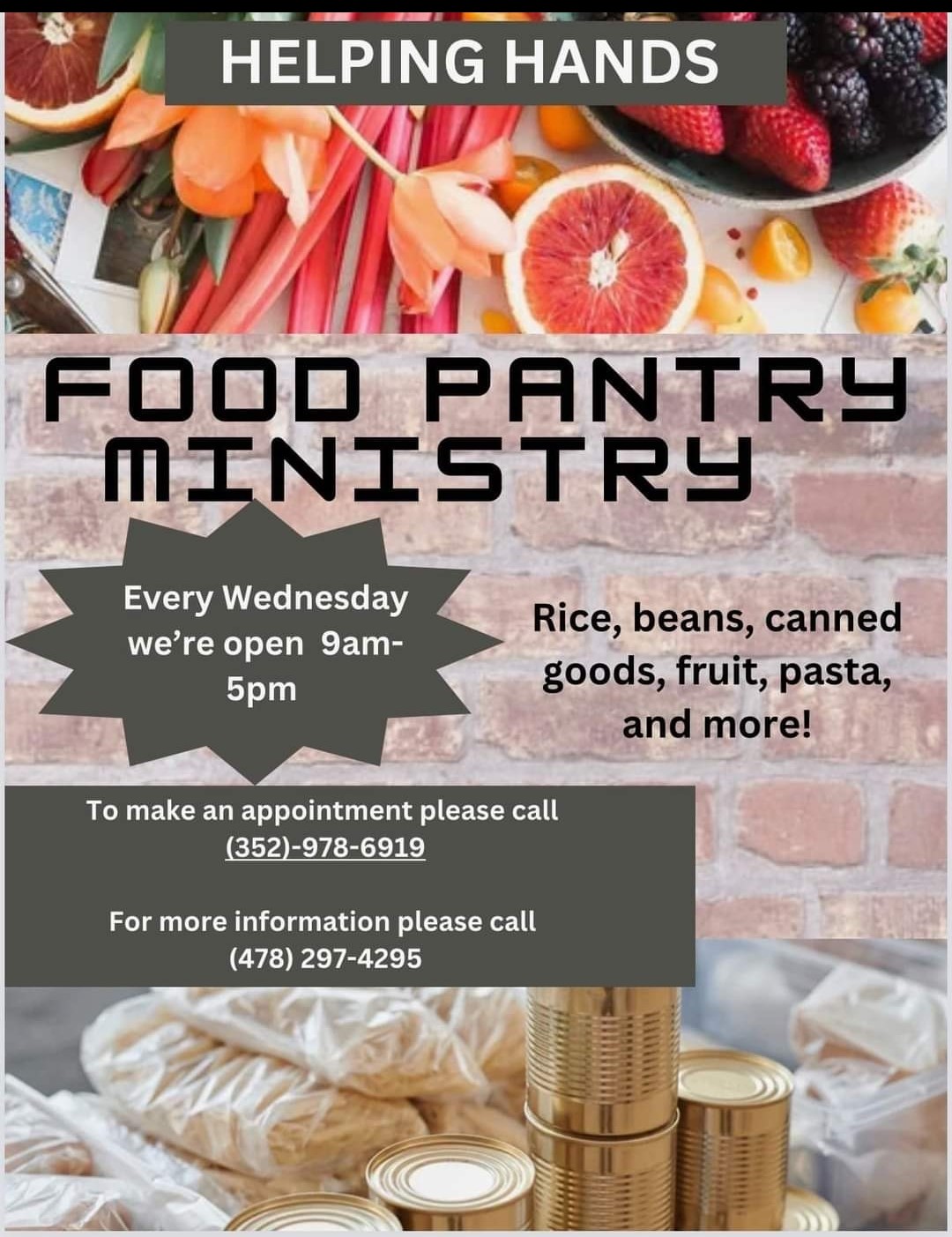 Food Pantry Ministry - Every Wednesday | Peach County – GAFCP